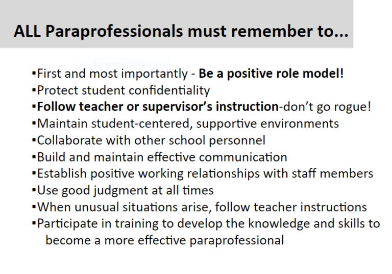 Focus on Five: Para Training Tips and Resources with FREEBIES! - The ...