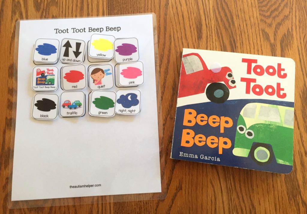Toot Toot Beep Beep with Free Book Visuals - The Autism Helper
