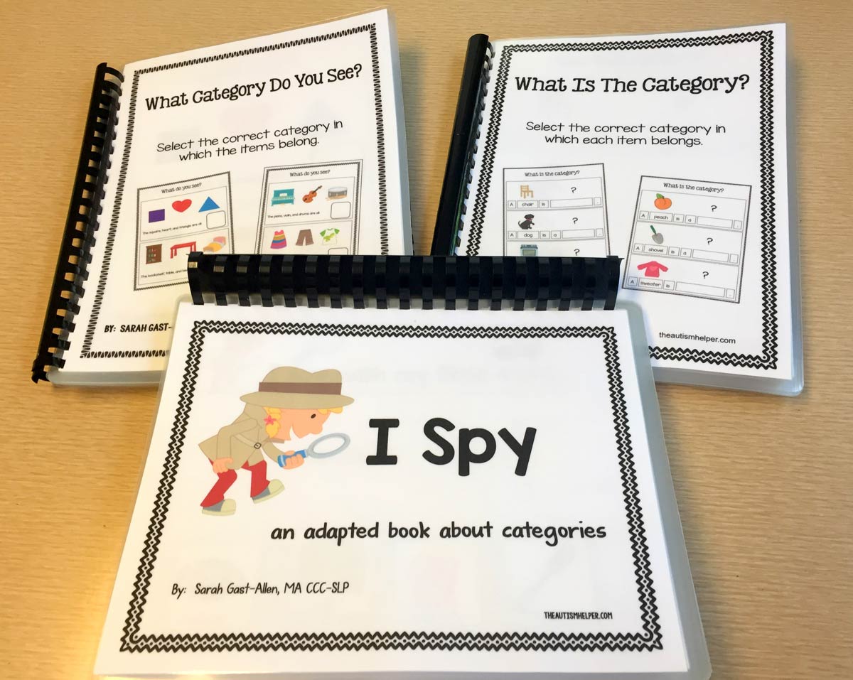 I Spy Categories Adapted Book - The Autism Helper
