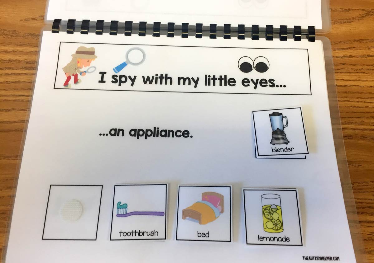 I Spy Categories Adapted Book - The Autism Helper