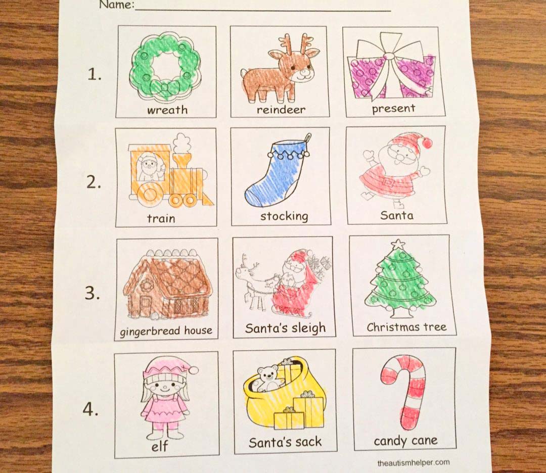 Free Christmas Activities for Your Speech Sessions - The Autism Helper