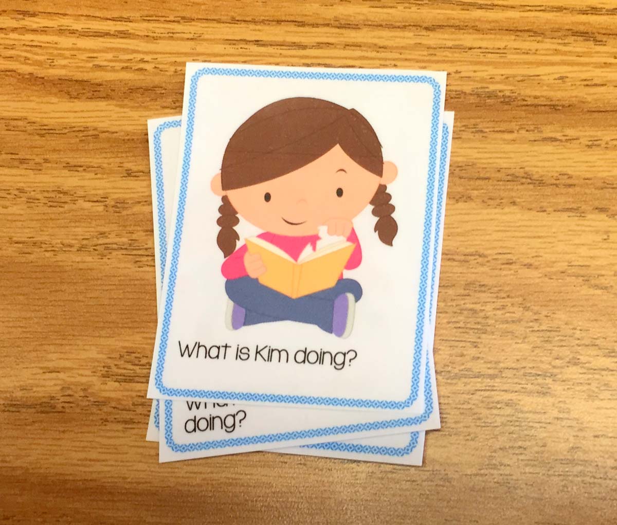 Free "What Doing" Task Cards - The Autism Helper