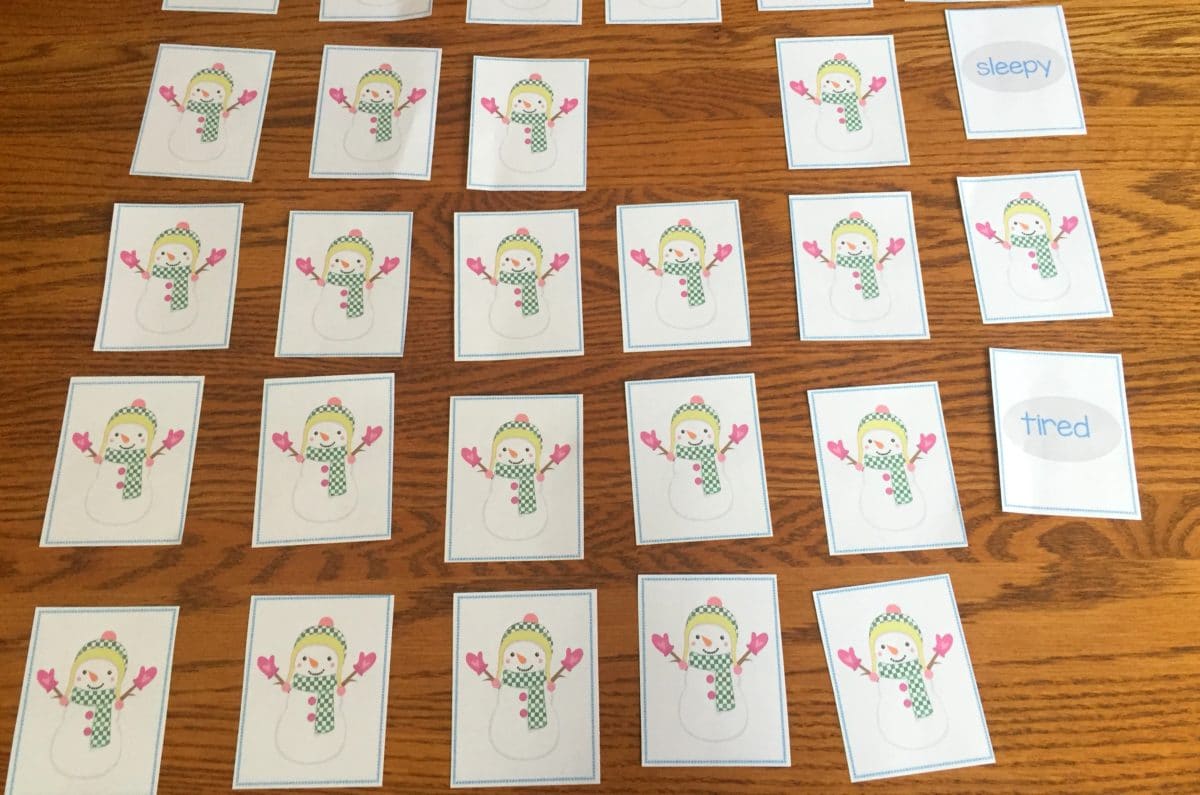 Free Snowman Synonym and Antonym Matching Game - The Autism Helper