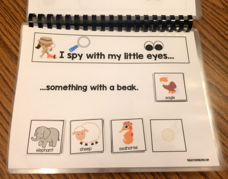 I Spy an adapted book about Object Features - The Autism Helper