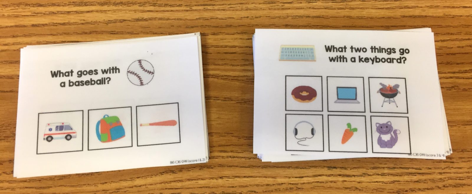 Associated Picture Task Cards - The Autism Helper