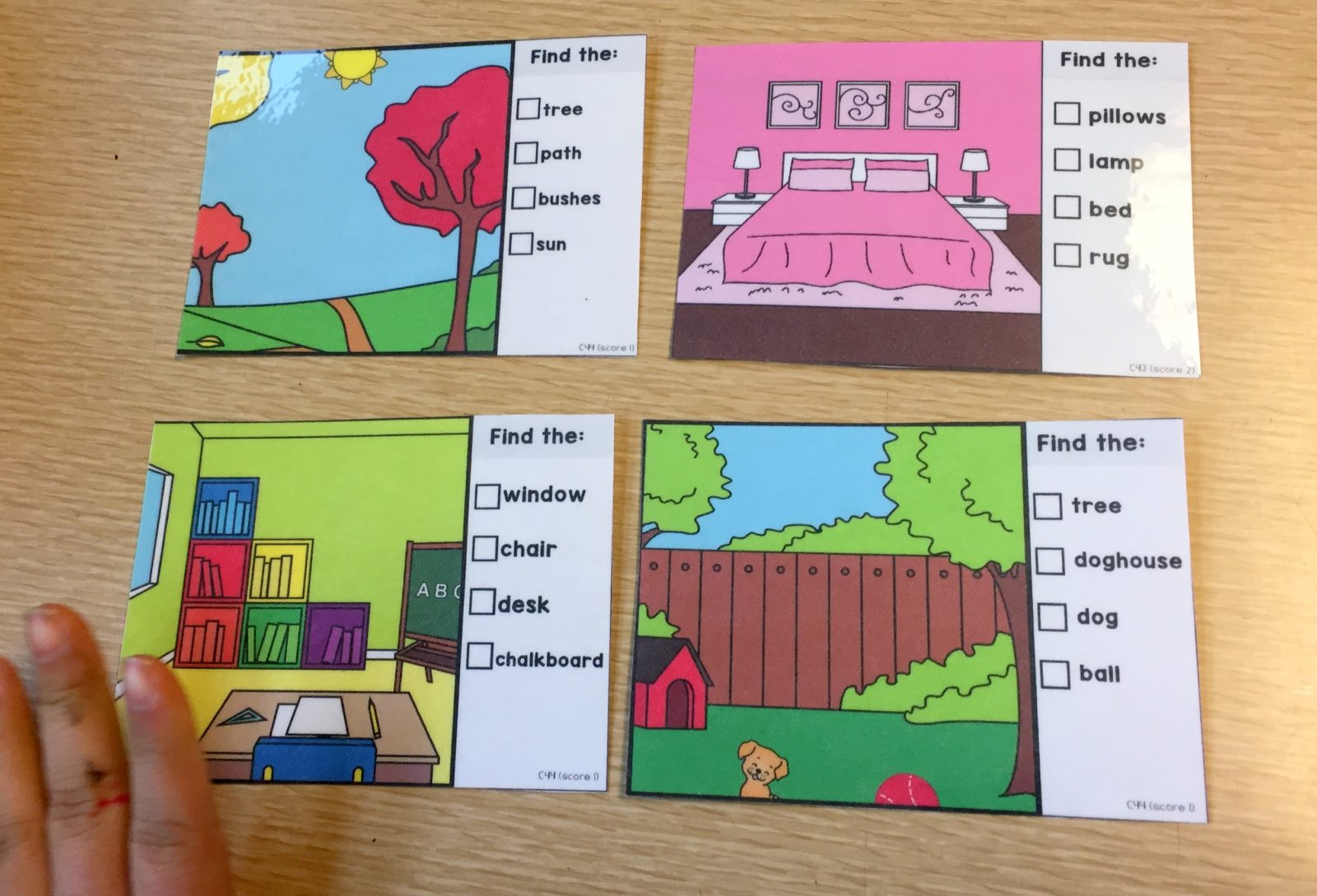 Find Objects in a Scene Task Cards - The Autism Helper