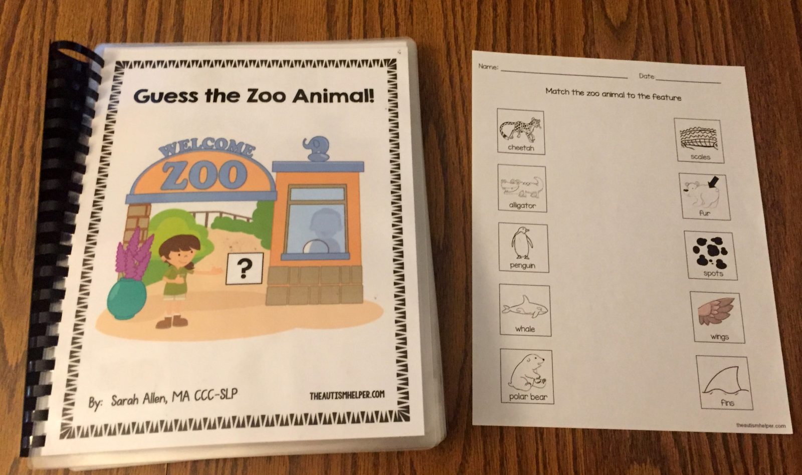 Free Zoo Themed Worksheets - The Autism Helper