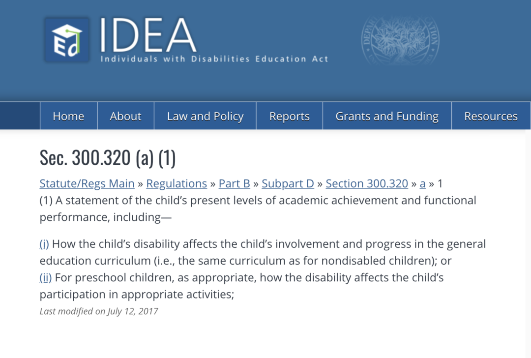 Writing a Great IEP: Present Levels - The Autism Helper
