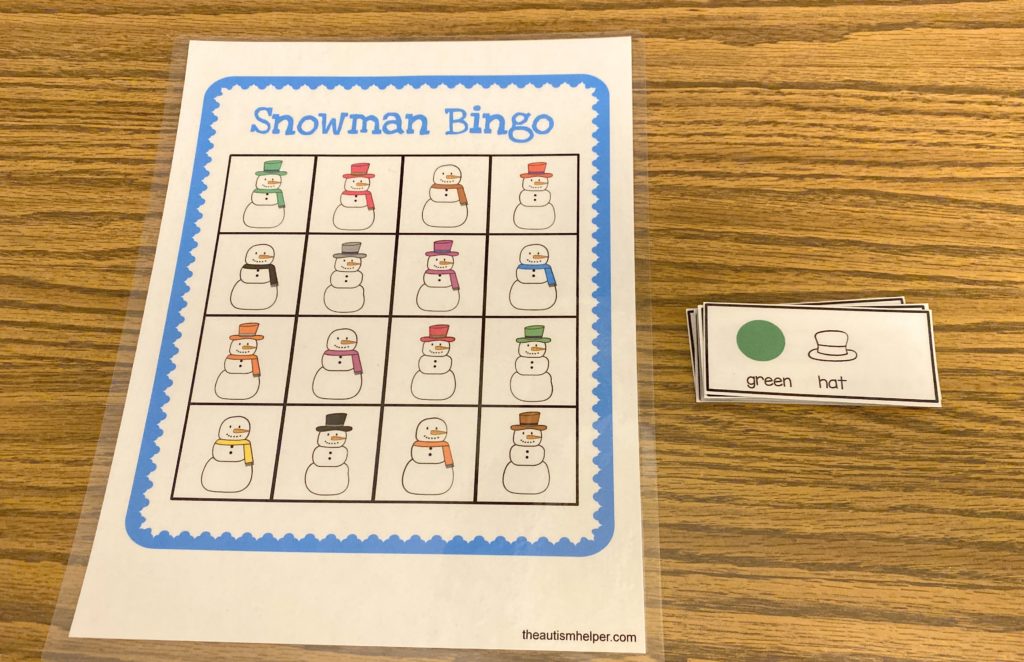 Free Snowman Bingo - The Autism Helper
