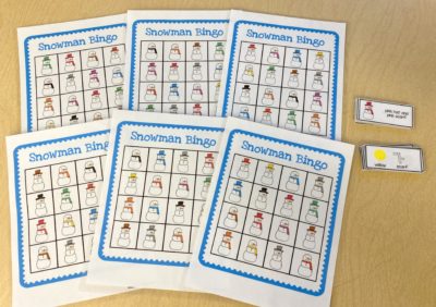 Free Snowman Bingo - The Autism Helper