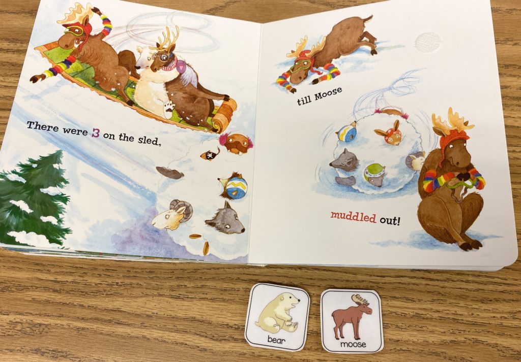 Ten on the Sled with Free Book Visuals - The Autism Helper