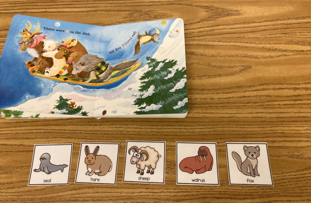 Ten on the Sled with Free Book Visuals - The Autism Helper