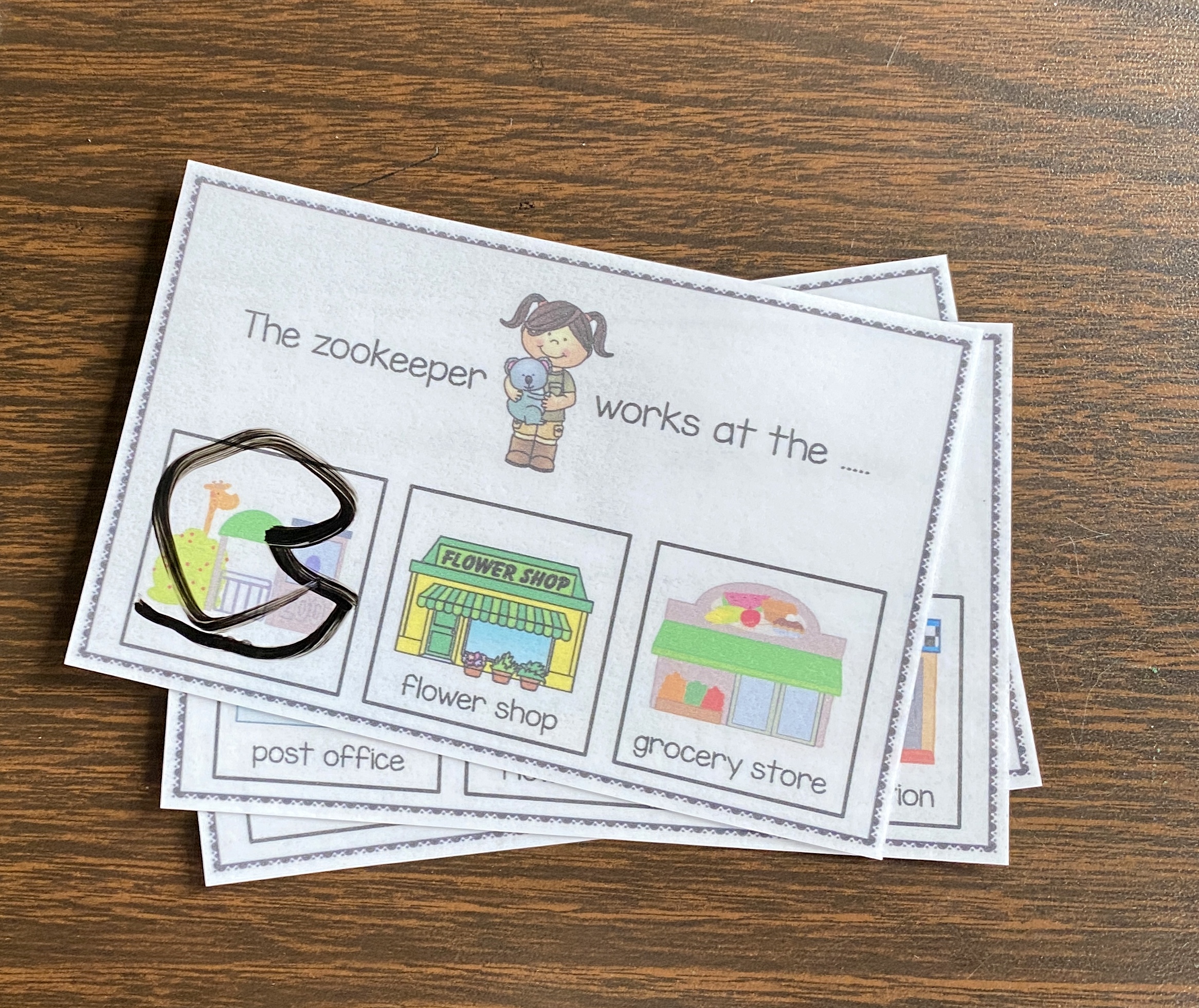 Community Helper - Where Do They Work Task Cards - The Autism Helper