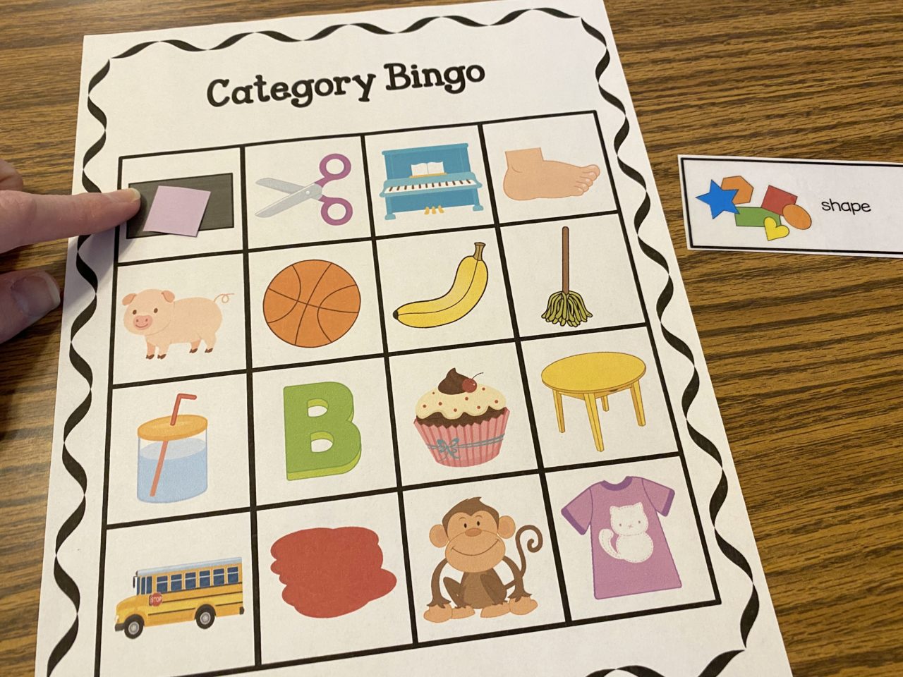 Free Category Bingo - The Autism Helper