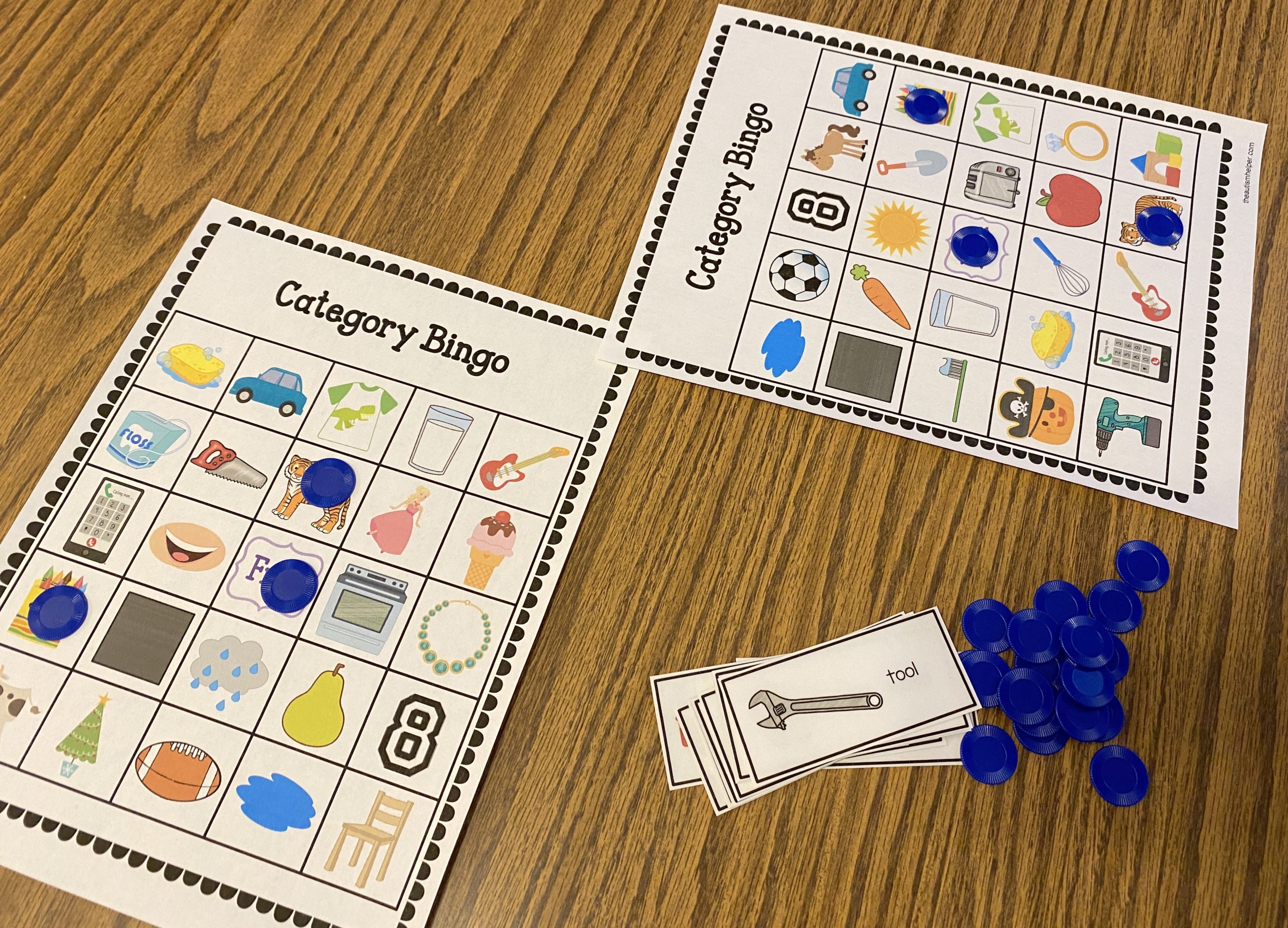 Free Category Bingo - The Autism Helper