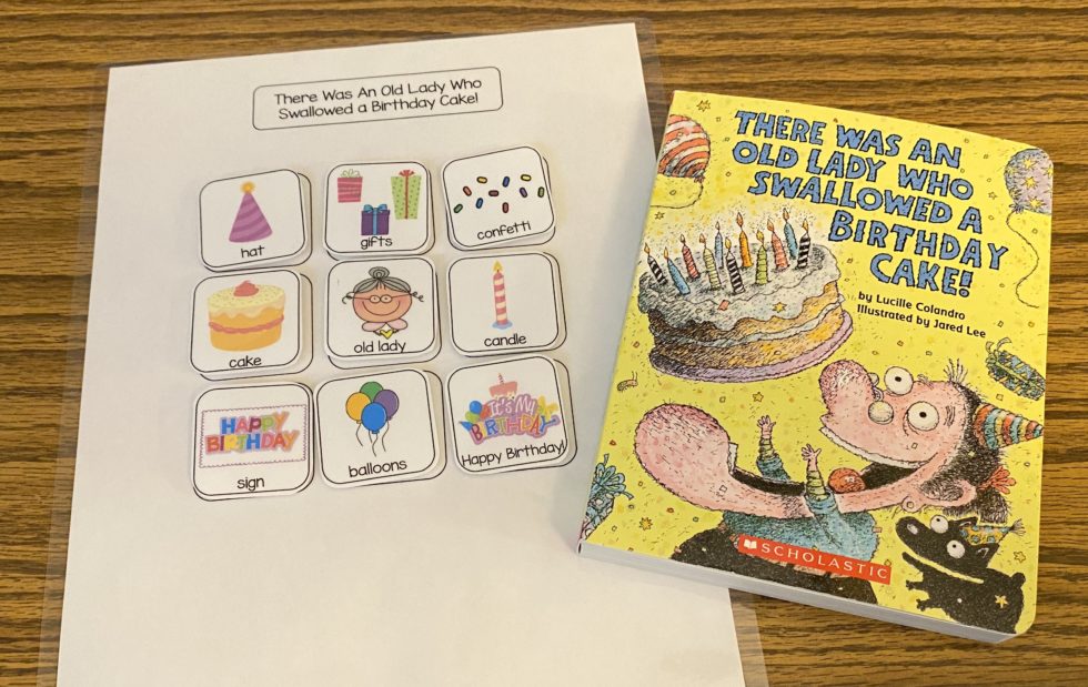 There Was an Old Lady Who Swallowed a Birthday Cake free book visuals ...