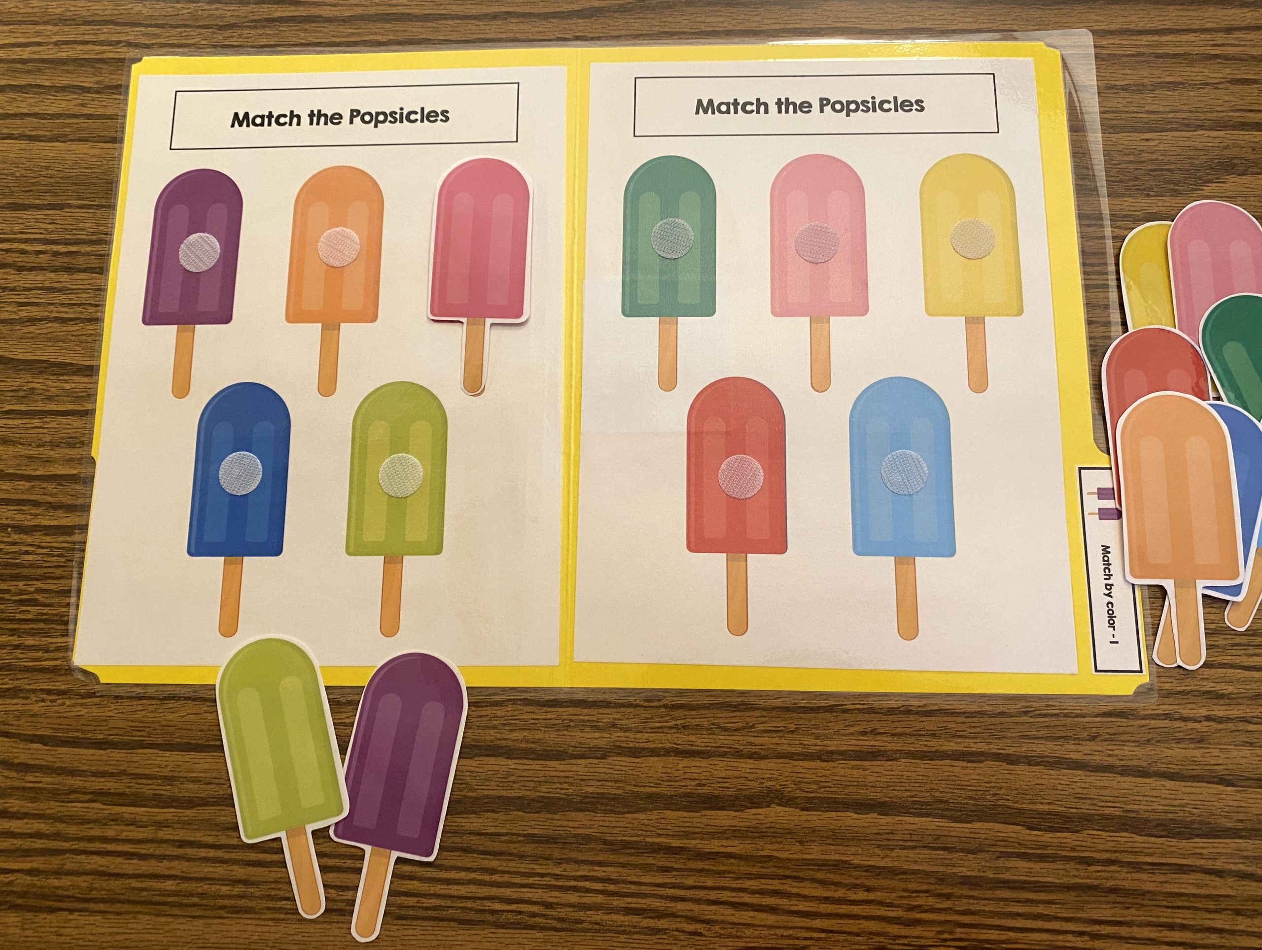 Color Themed File Folder Activities - The Autism Helper