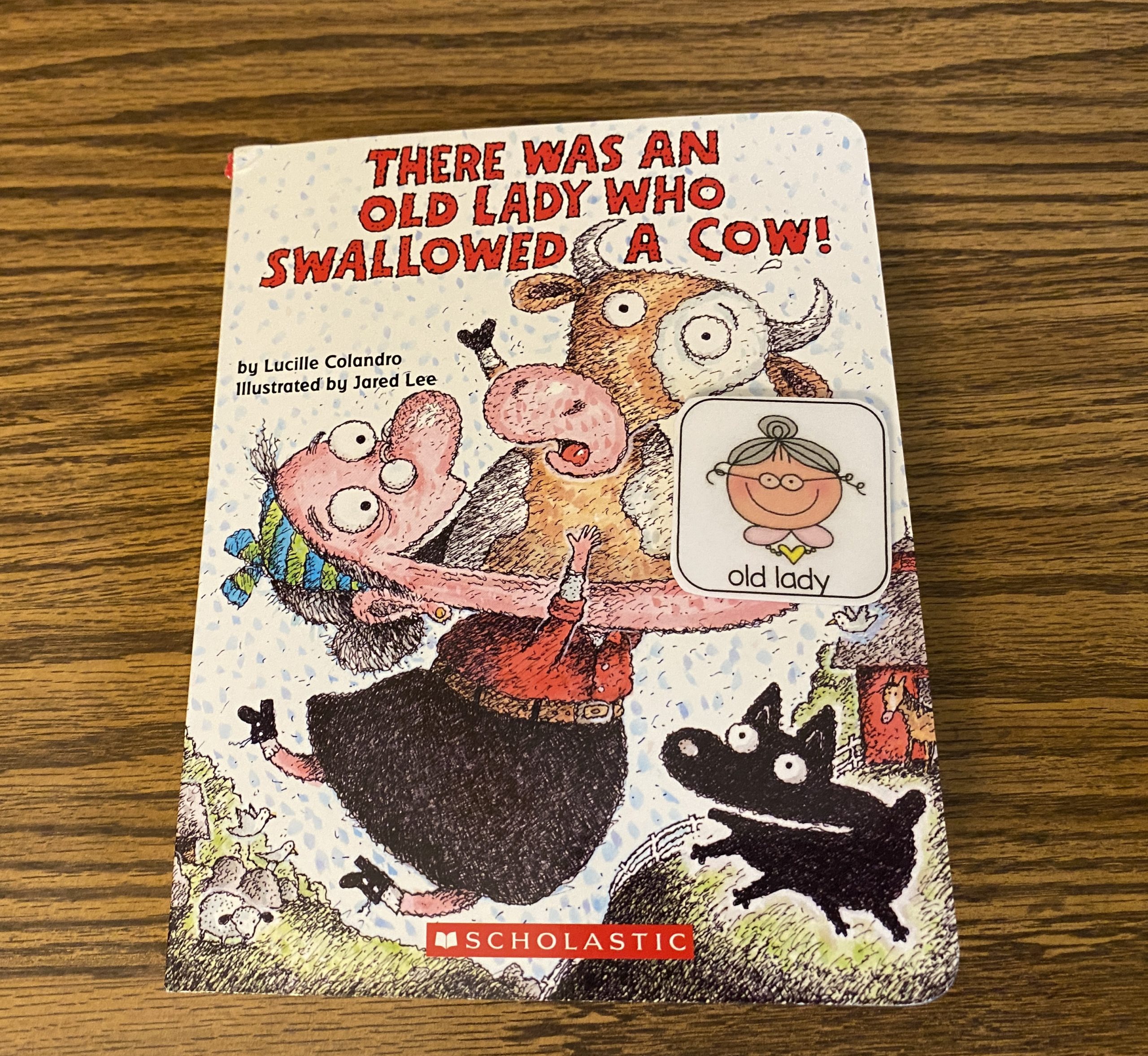 There Was an Old Lady Who Swallowed a Cow Book Visuals and Cow Craft ...