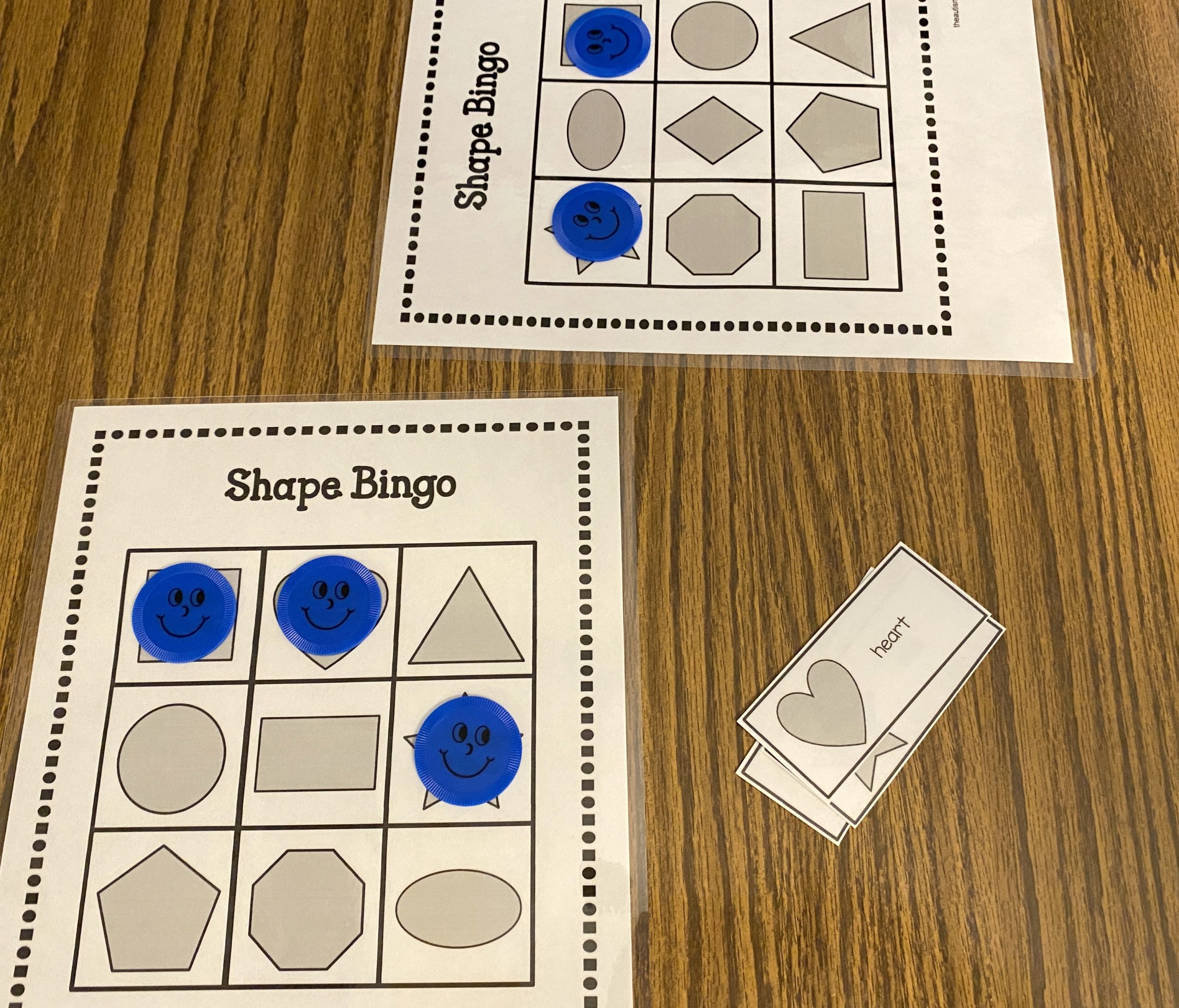 I See Shapes Adapted Book with Free Shape Bingo Games - The Autism Helper