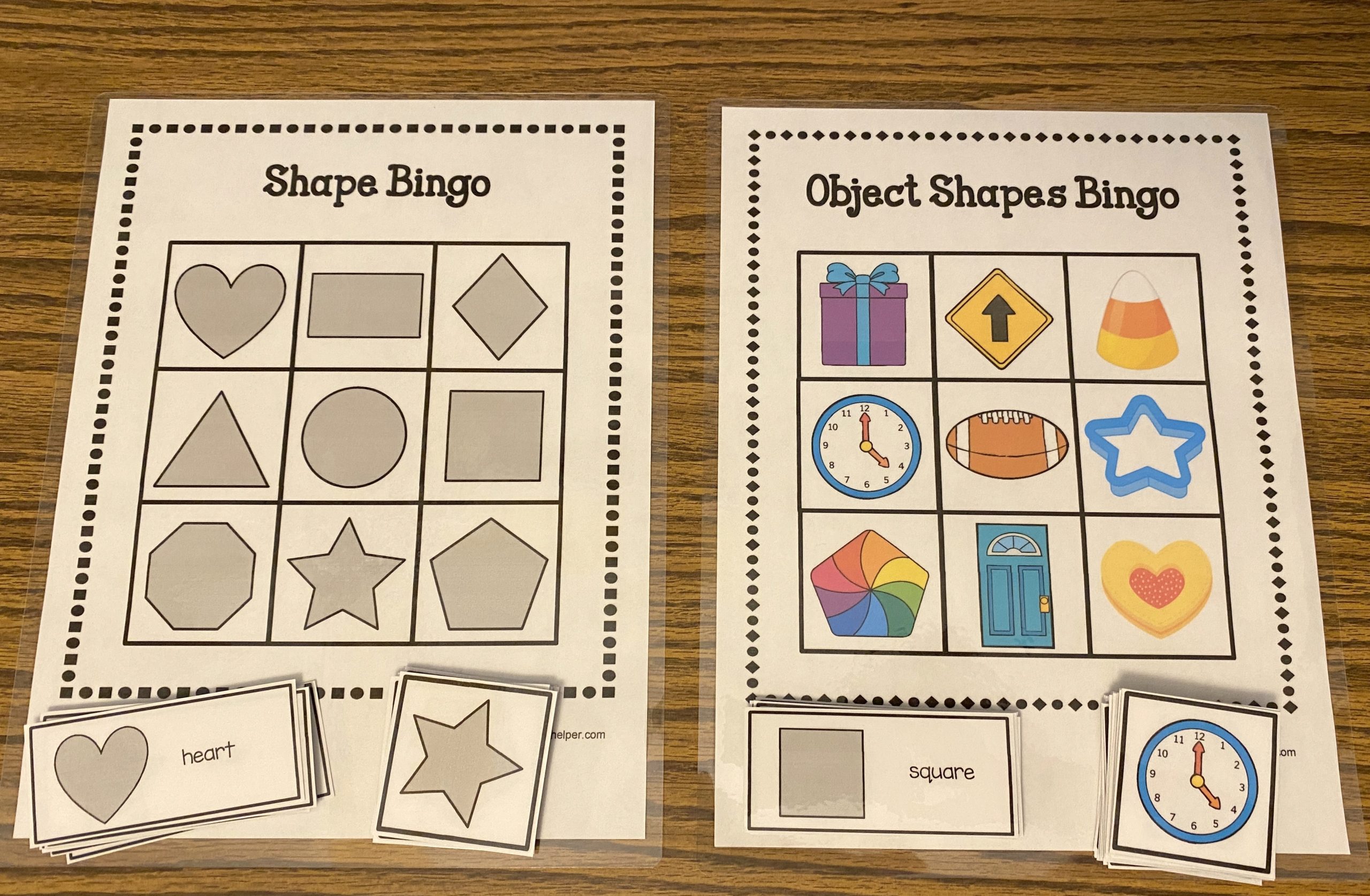 I See Shapes Adapted Book with Free Shape Bingo Games - The Autism Helper