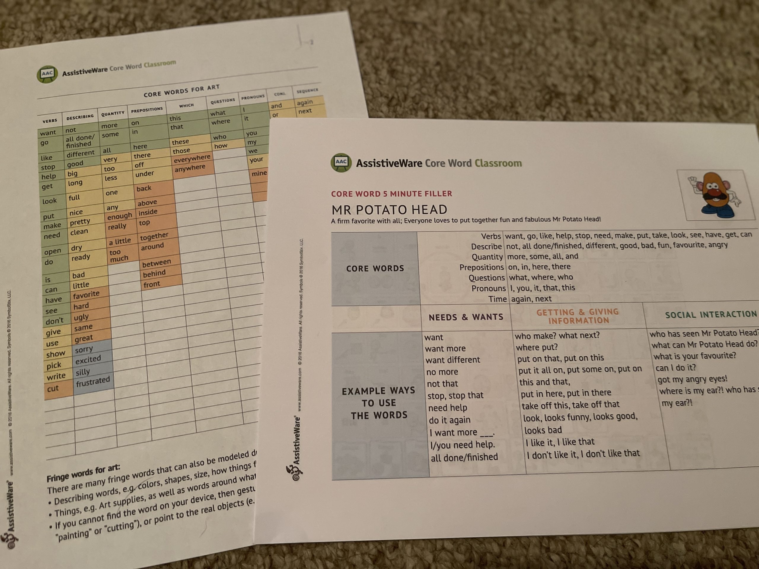 Scheduling A Core Word of The Week - The Autism Helper