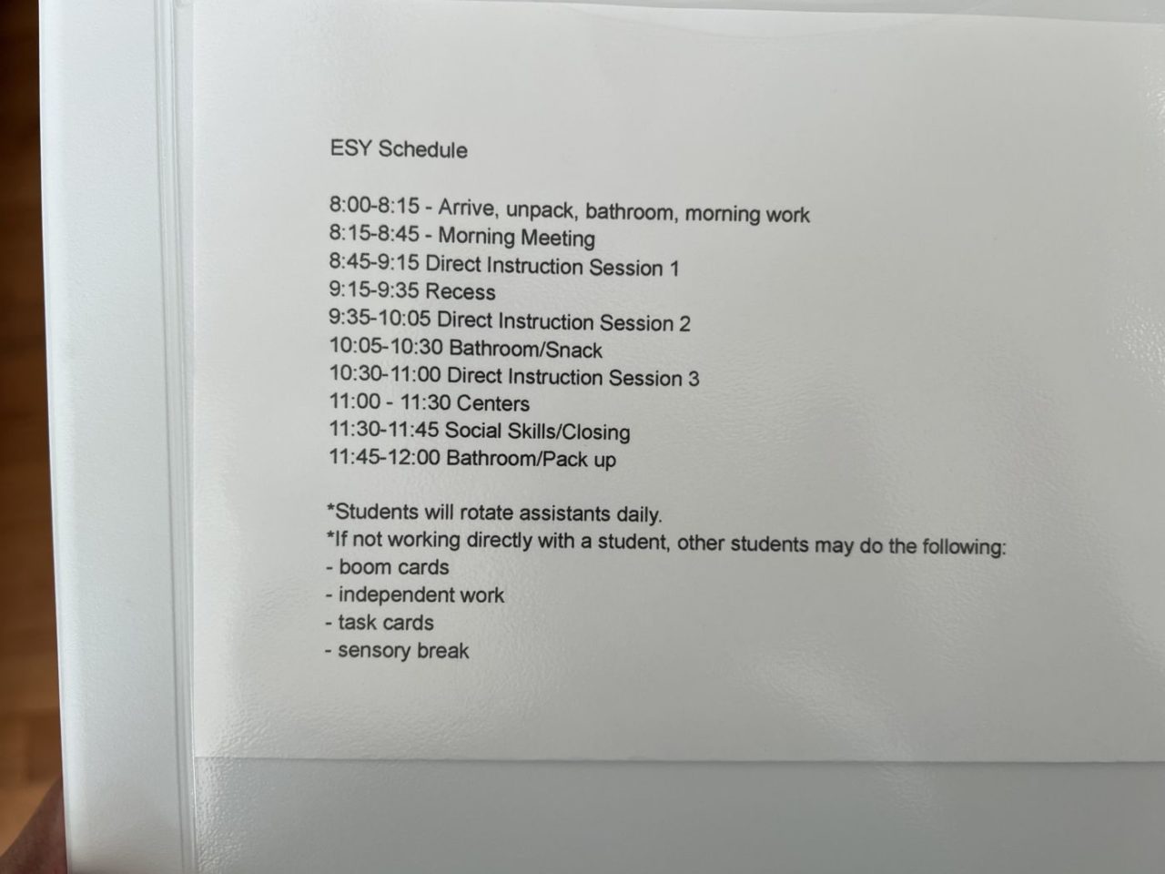 Easy ESY Lesson Plans and Activities - The Autism Helper