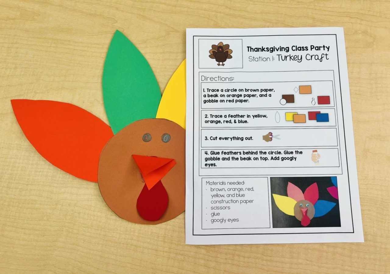 Thanksgiving Class Party Setup Kit - The Autism Helper