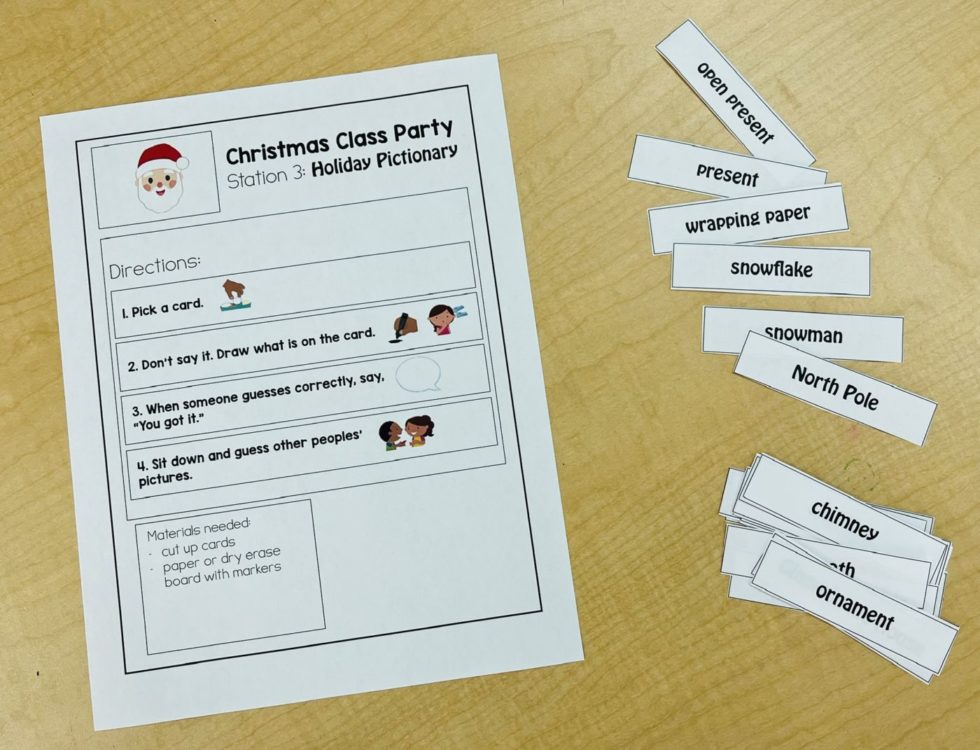 Christmas Class Party Setup Kit - The Autism Helper