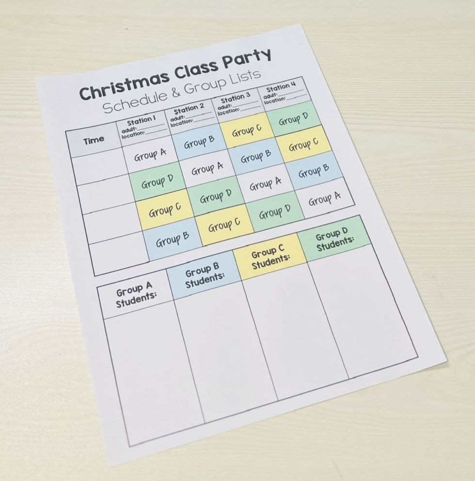 Christmas Class Party Setup Kit - The Autism Helper