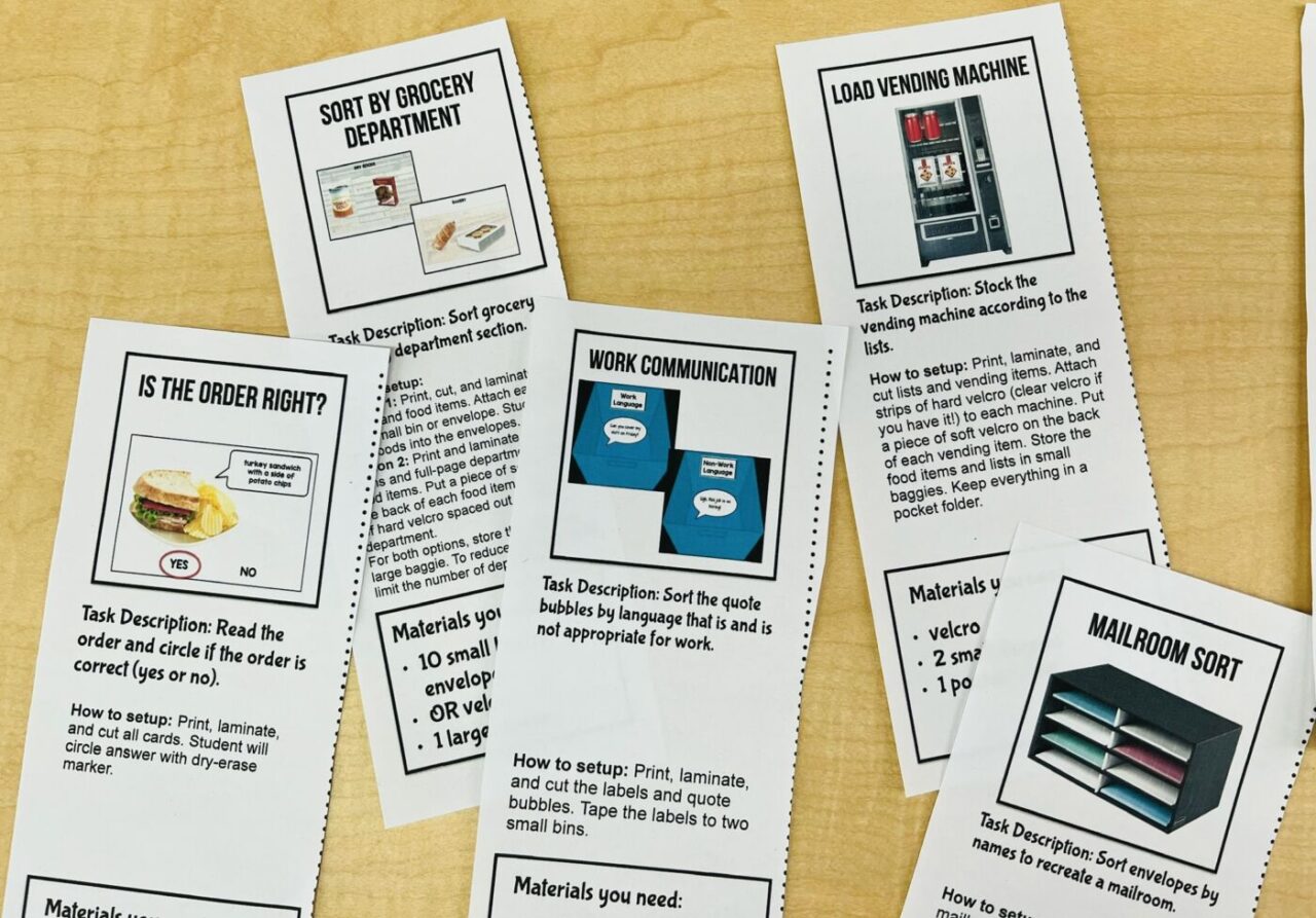 Vocational Work Task Mega Pack - The Autism Helper